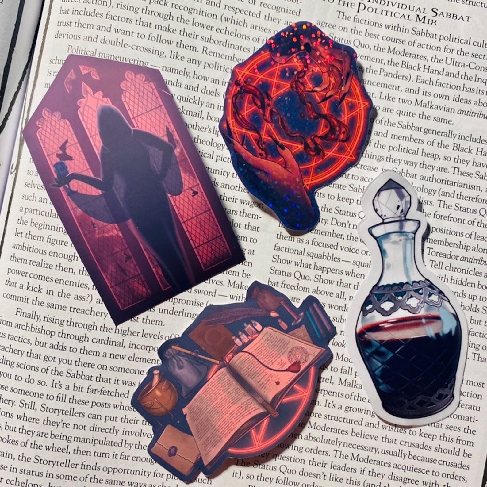 Blood Sorcery Sticker Pack 4pcs - Etsy