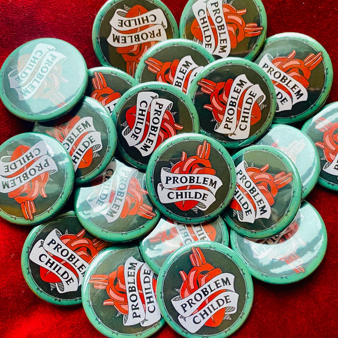 Problem Childe - Gothic Button Pin Badge - Etsy