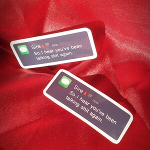 Busted Text Vampire Sticker - Etsy