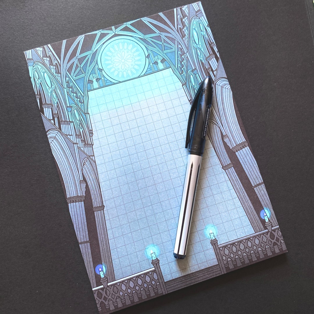 Sanctum Notepad Dark Academia Gothic Magic Memo Pad - Etsy