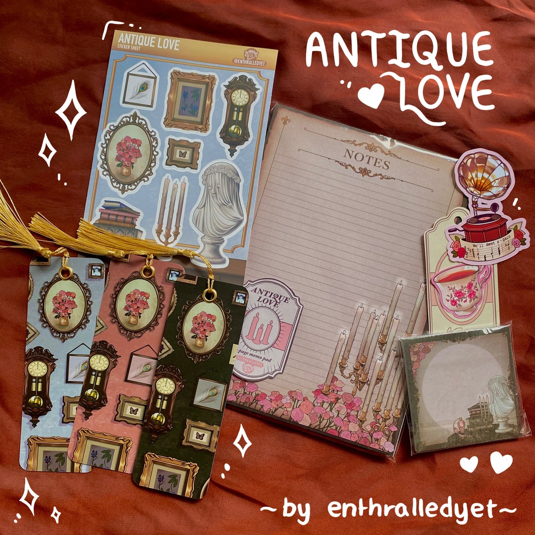 Vintage Victorian Stationary Bundle - ‘antique Love’ - Memo Pad ...