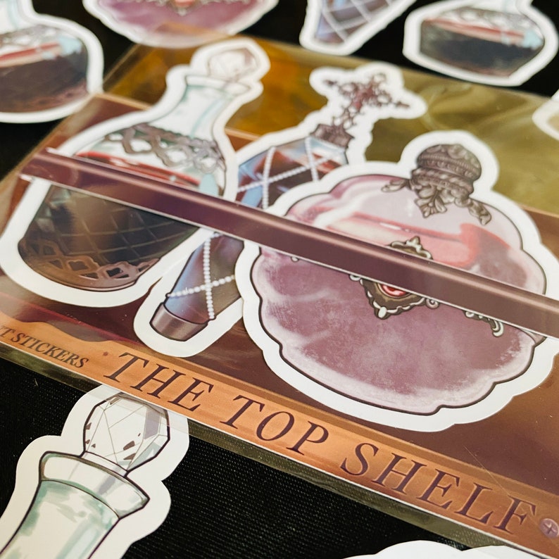 The Top Shelf Sticker Pack - Etsy