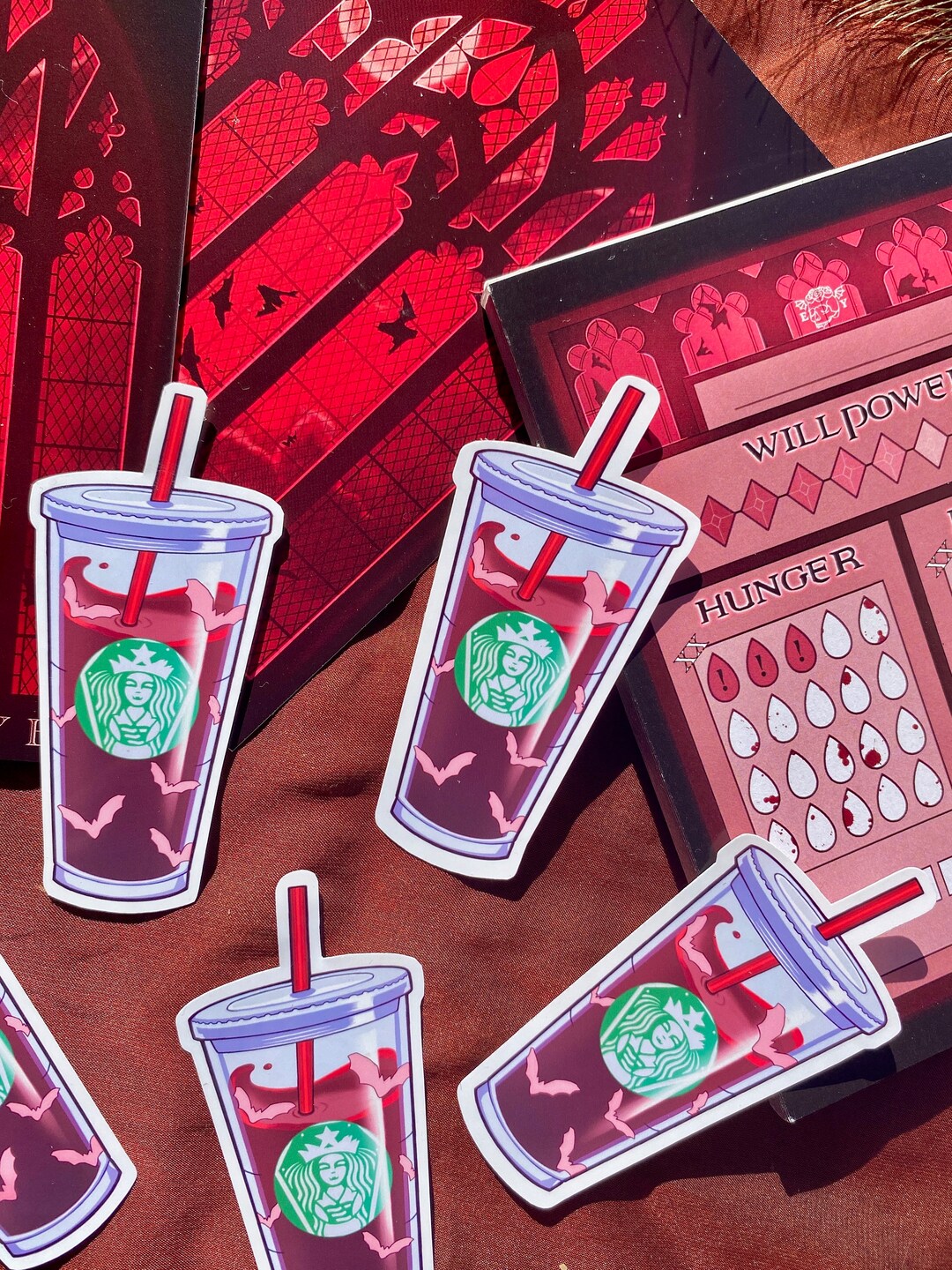 Starfangs Coffee - Vampire Gothic Sticker - Etsy