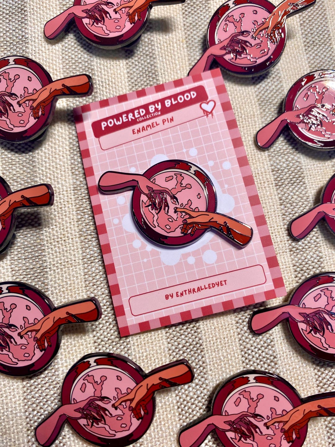 Creation of Adam - Gothic Vampire Enamel Pin - Etsy