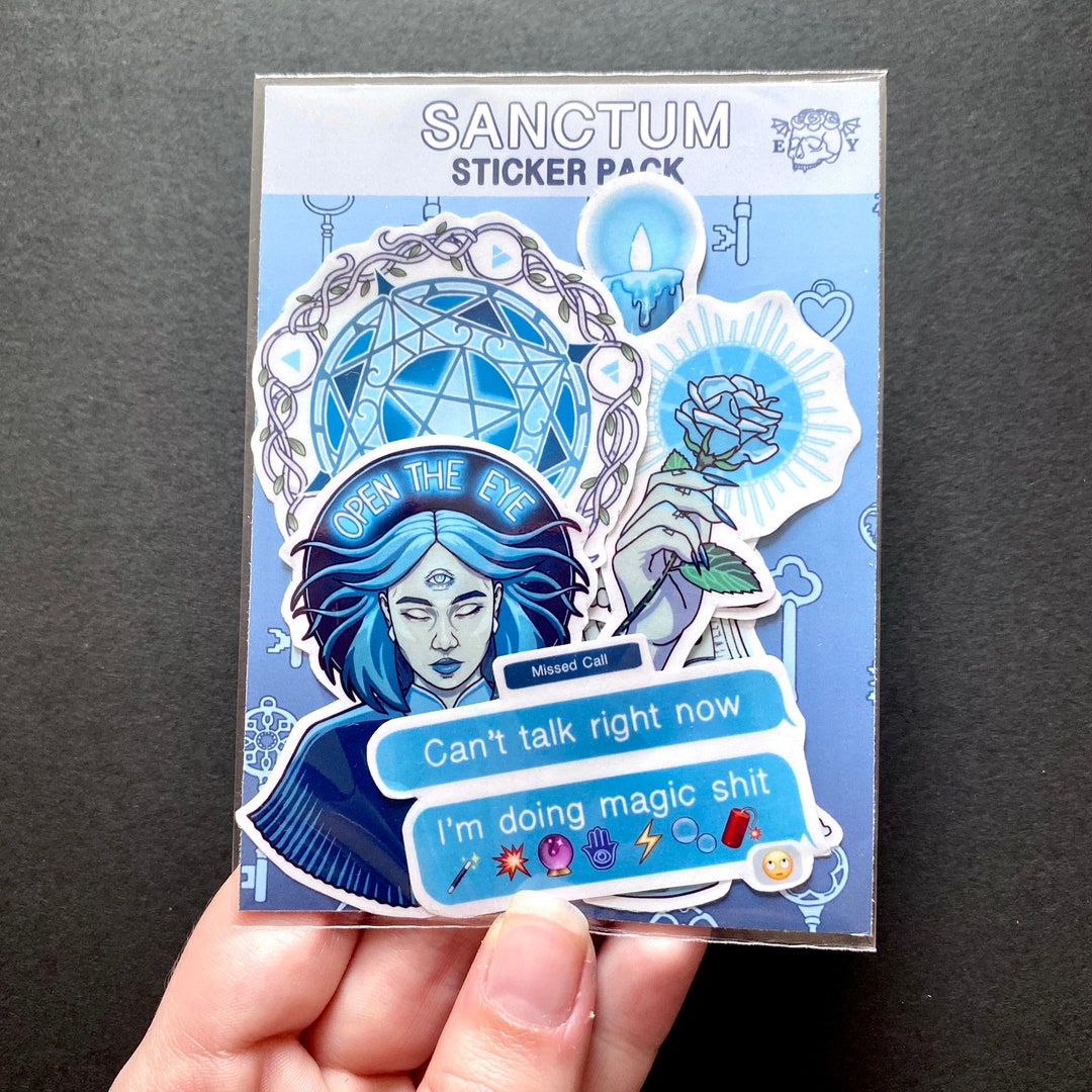 The Sanctum - Gothic Magic Clear Sticker Pack (6 Pieces) - Etsy