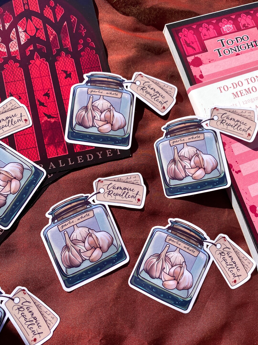 Vampire Repellent (garlic) - Clear Vintage Gothic Vinyl Sticker - Etsy