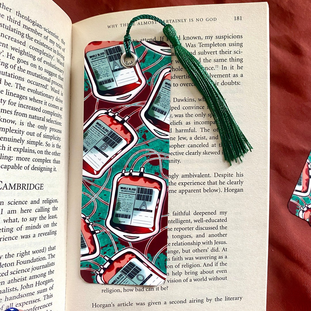 Blood Bag - Gothic Vampire Bookmark - Etsy
