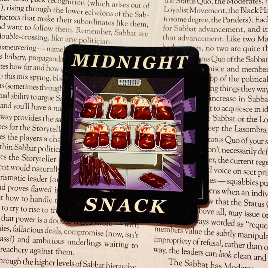 Midnight Snack - Gothic Vampire Magnet - Etsy