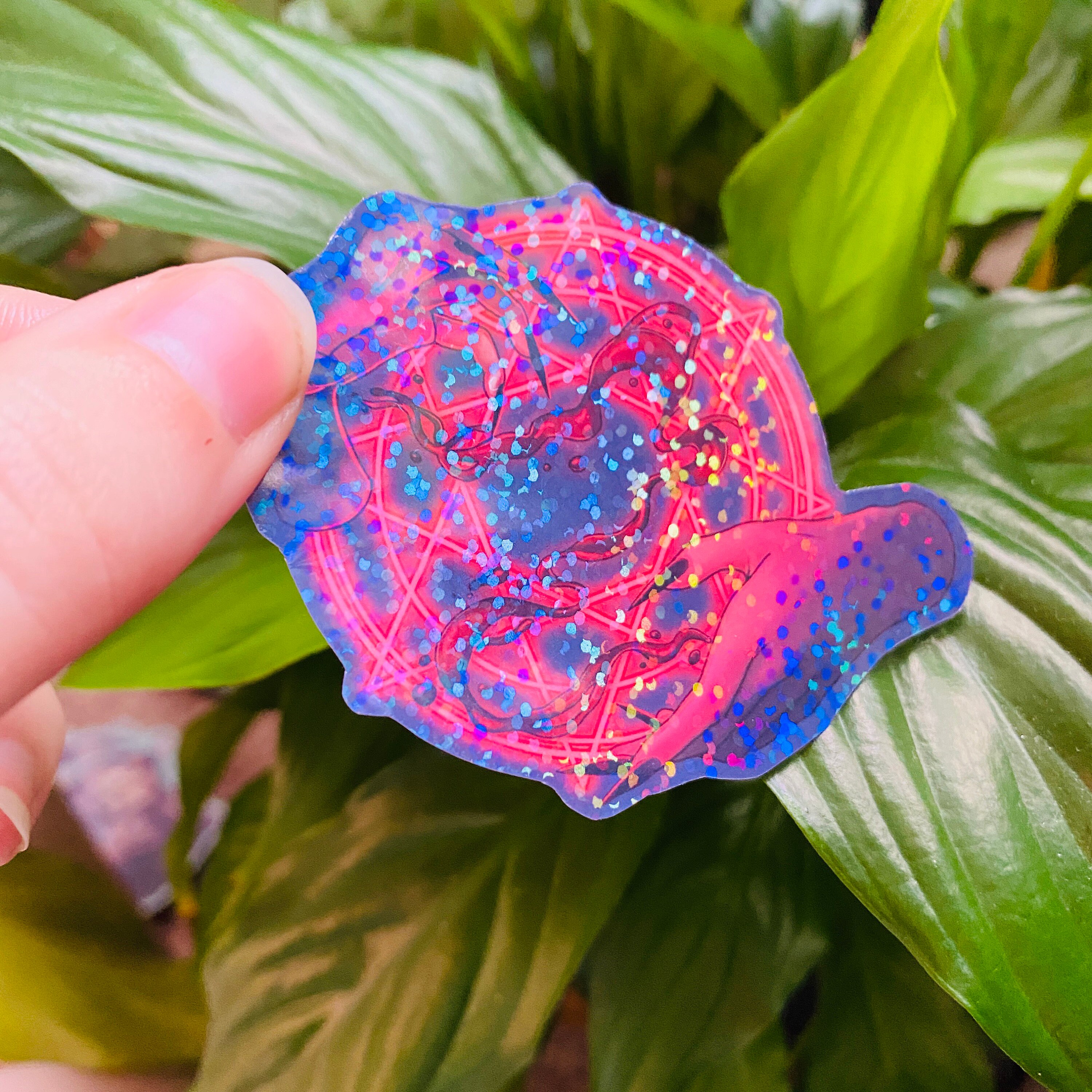 Blood Magic Holographic Sticker - Etsy