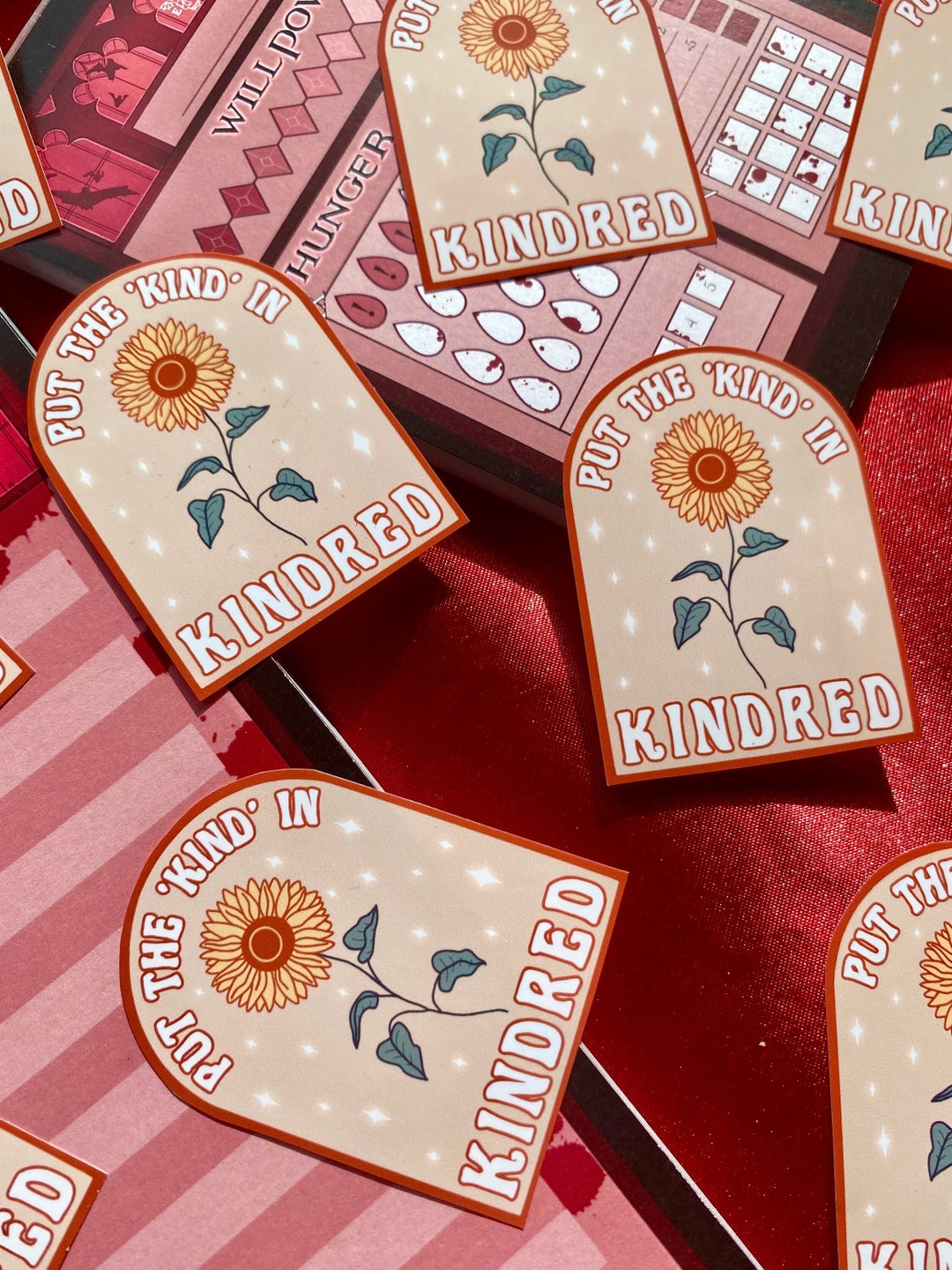 Put the Kind in Kindred - Vampire Self-care Sticker - Etsy