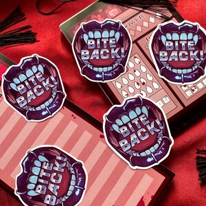 Bite Back! - Gothic Vampire Sticker - Etsy