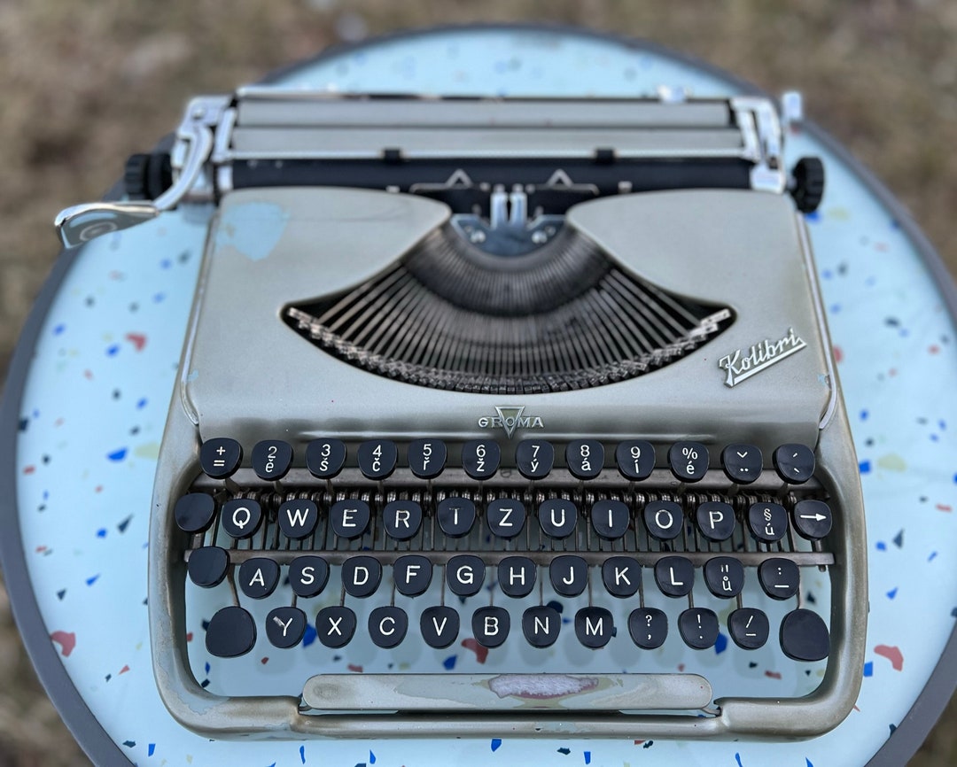 Working Groma Kolibri Typewriter Vintage 1955 Portable Typewriter ...