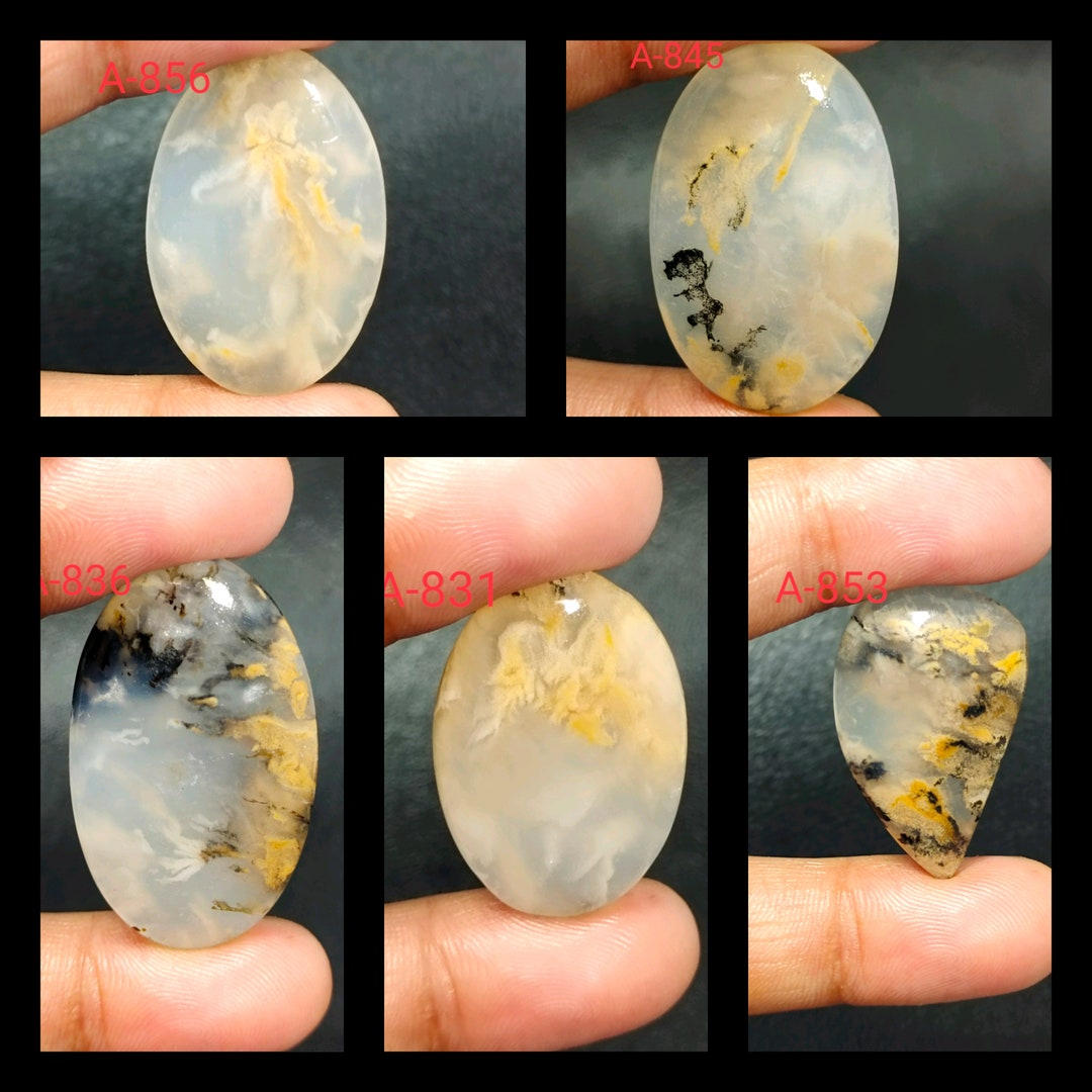 Natural Tiger Dendrite Agate Stone Dendrite Quartz Loose - Etsy