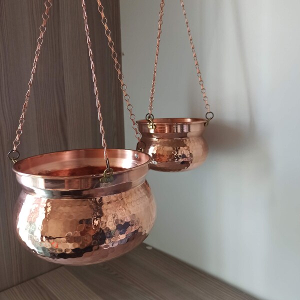 Small Copper Wall Planter - Etsy