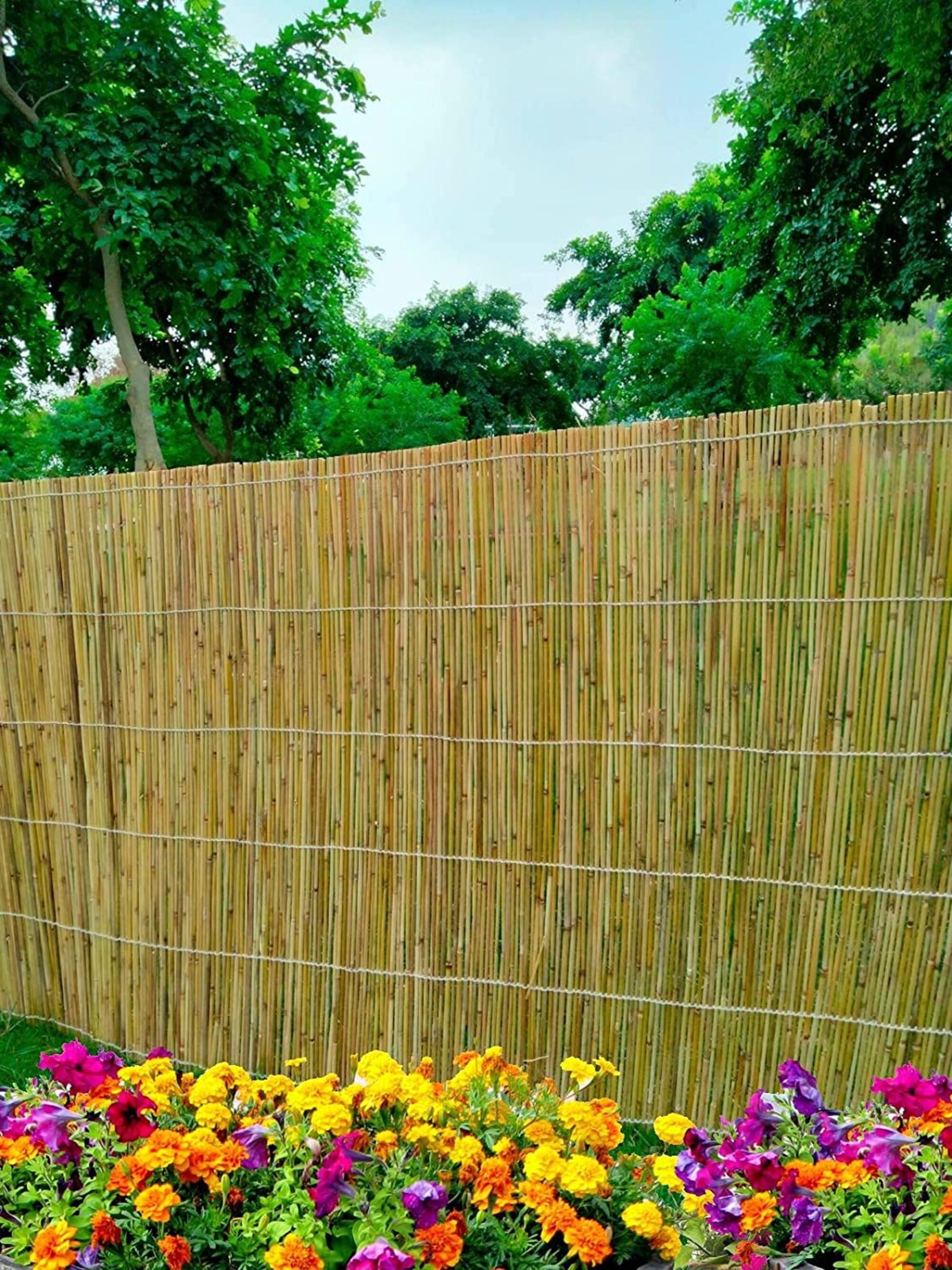 A2Z Home Solutions New Stunning Thread Stitch Real Bamboo Natural ...