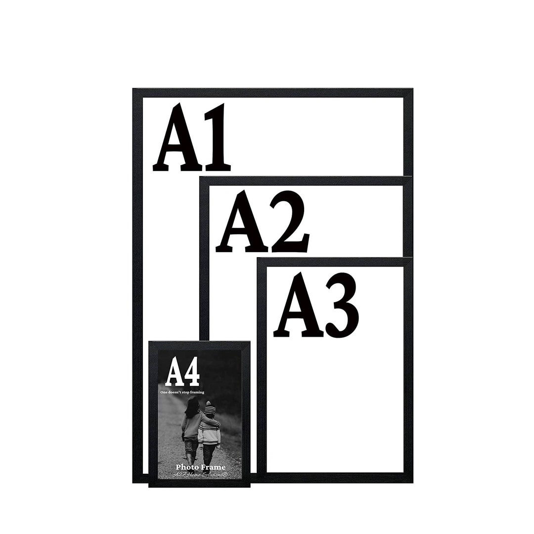 A2z Home Solutions® Black Poster Hanger A1 A2 A3 A4 A5 A6 Panoramic