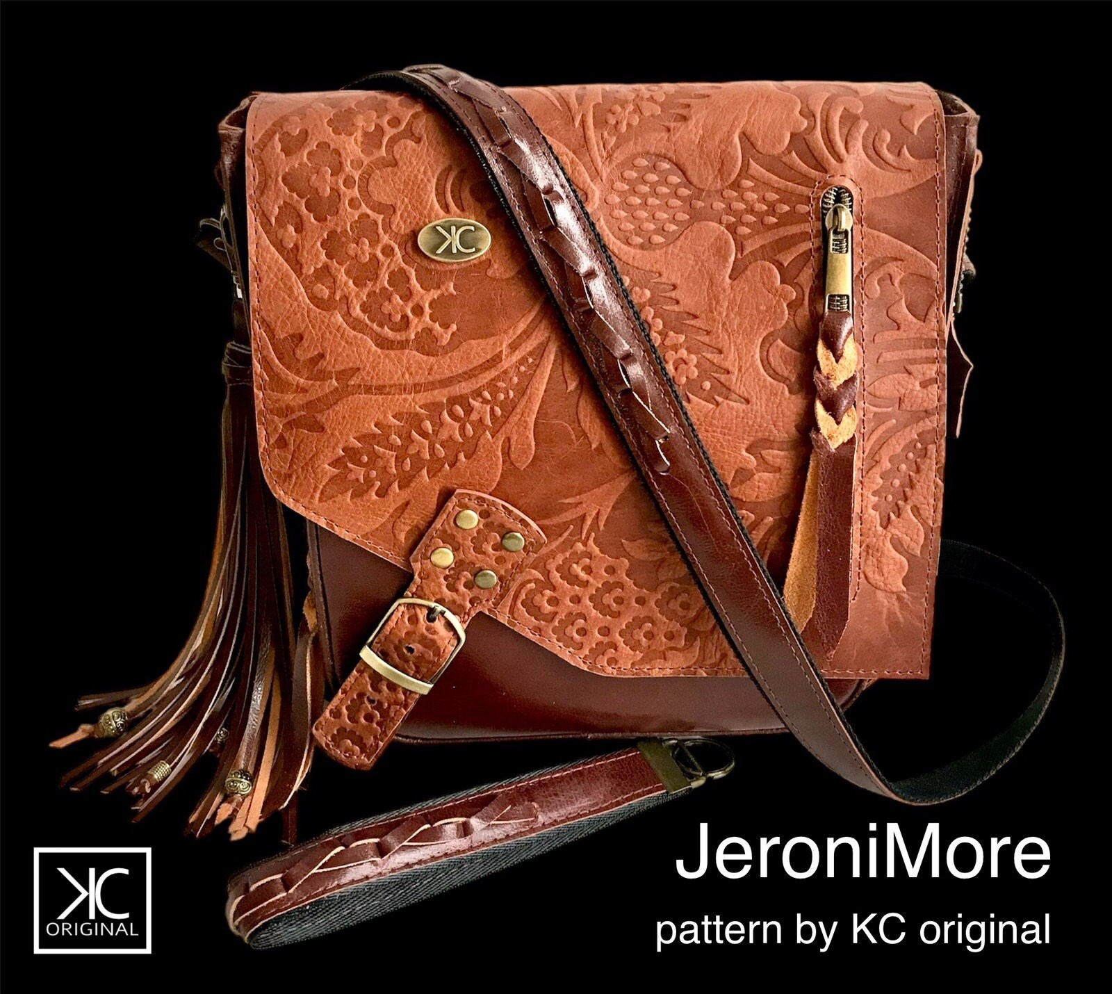 Jeronimore, Messenger Bag Men, PDF Pattern Leather, Sewing Pattern Bag ...