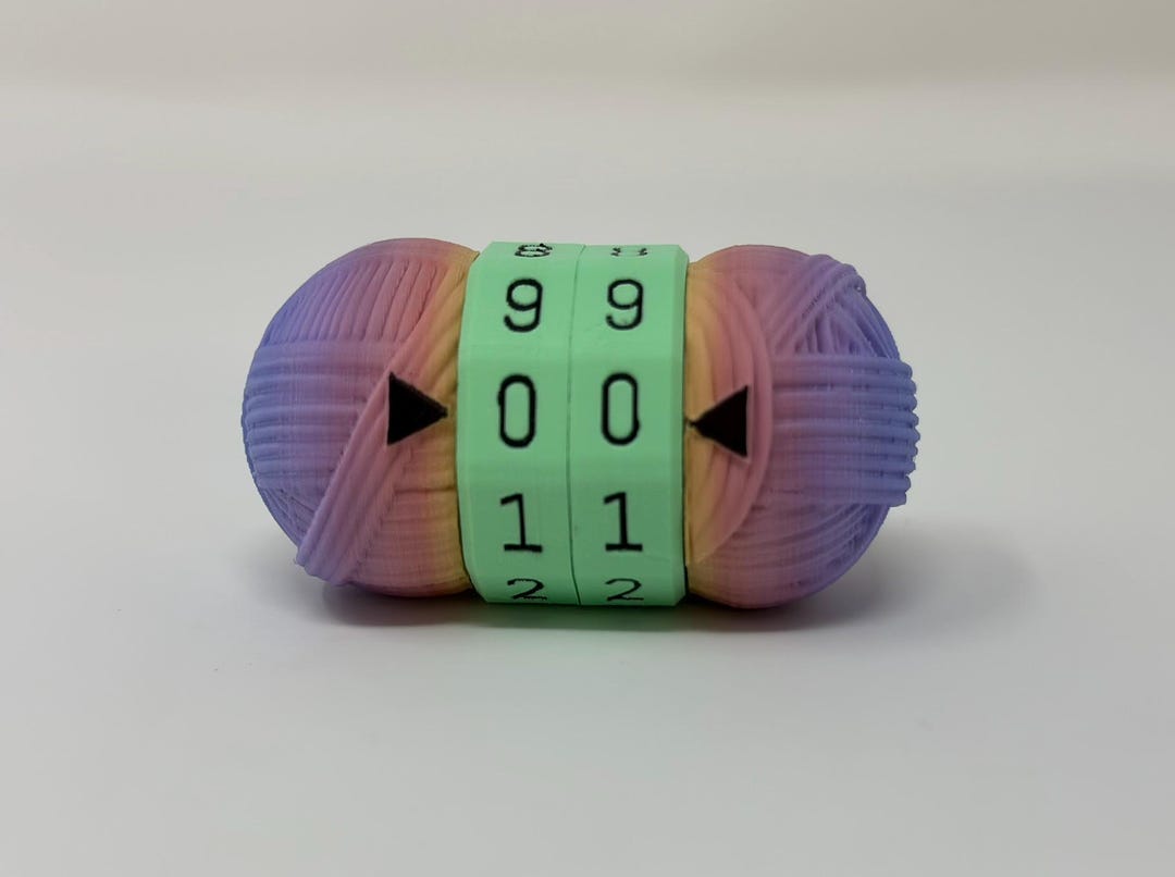 Yarn Skein Stitch Tracker, Crochet Row and Stitch Counter, Knit Stitch ...