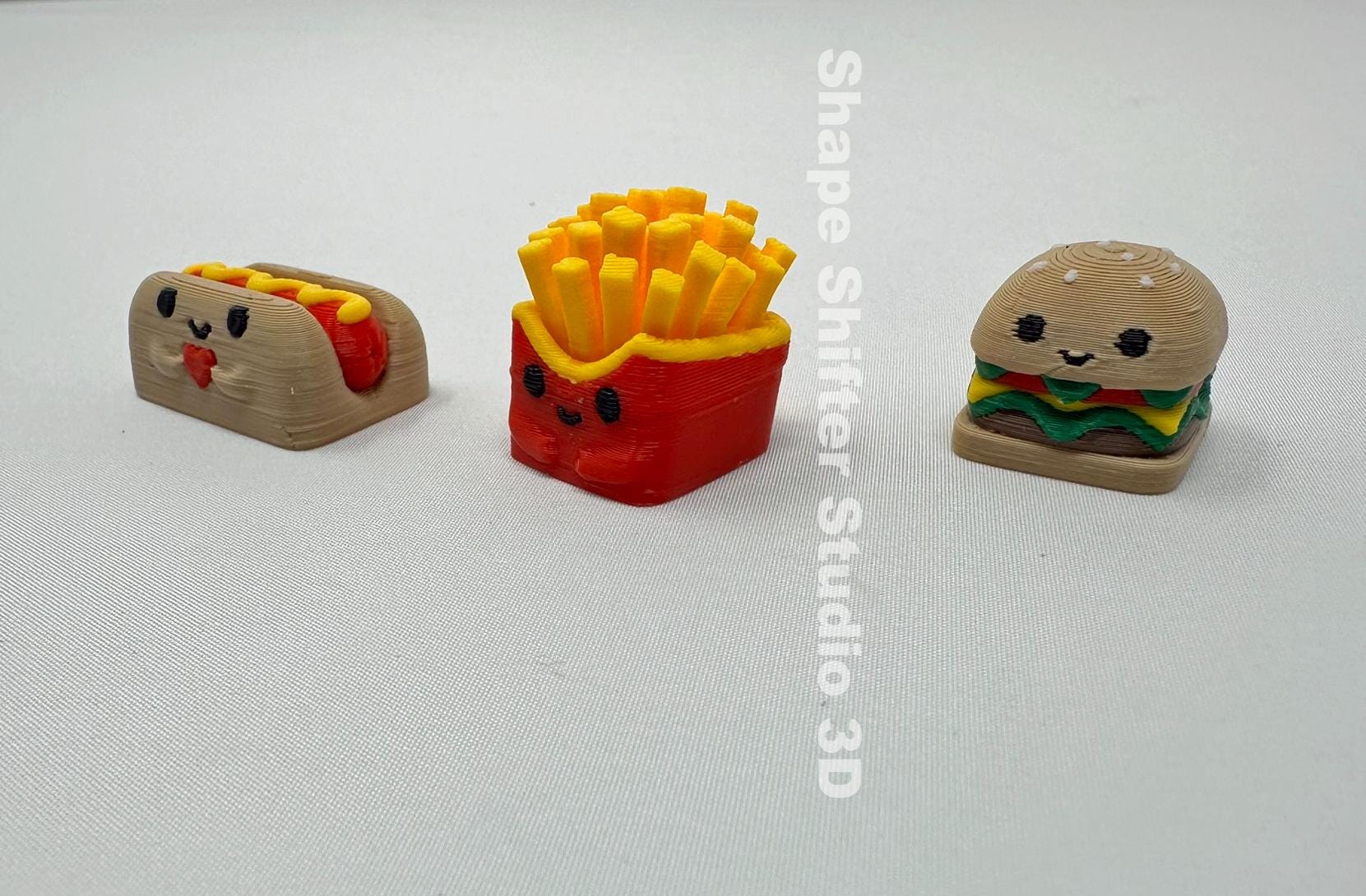 3D Printed Fast Food Keycaps | Hamburger Keycap | Hot Dog Keycap ...