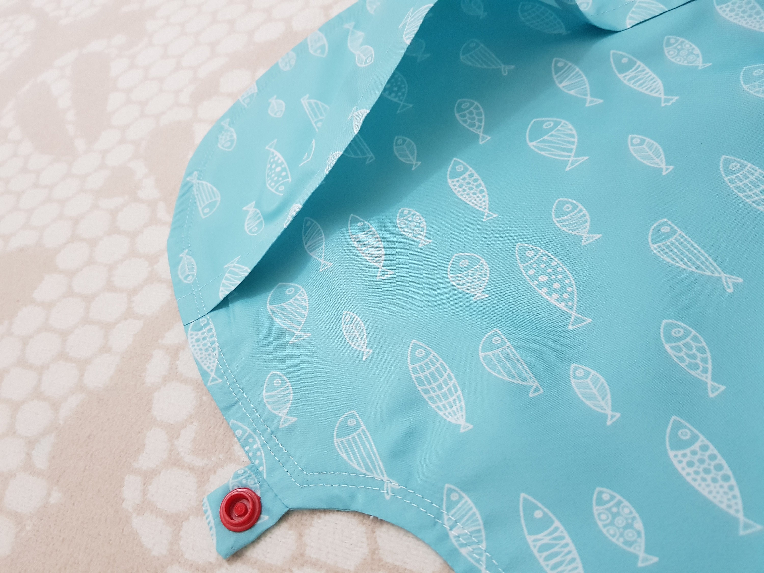 Baby Apron Bib Sewing Pattern, PDF Reversible Baby Bib Coverall Apron ...