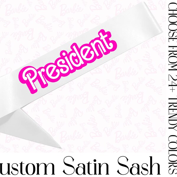 President Sash Barbie - Etsy