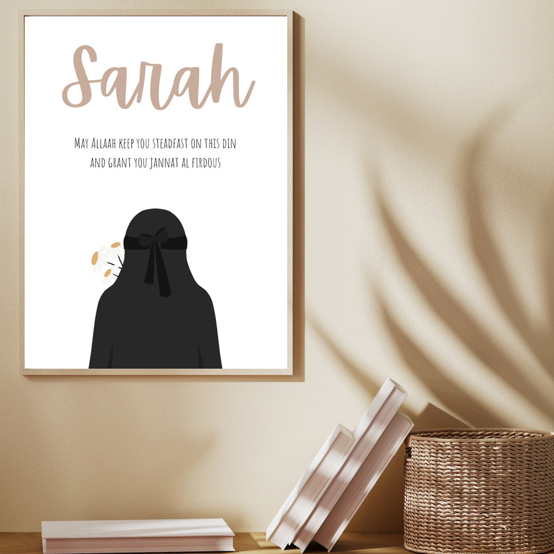 Customised Islamic Name Wall Art ,islamic Name Frame, Islamic Name ...