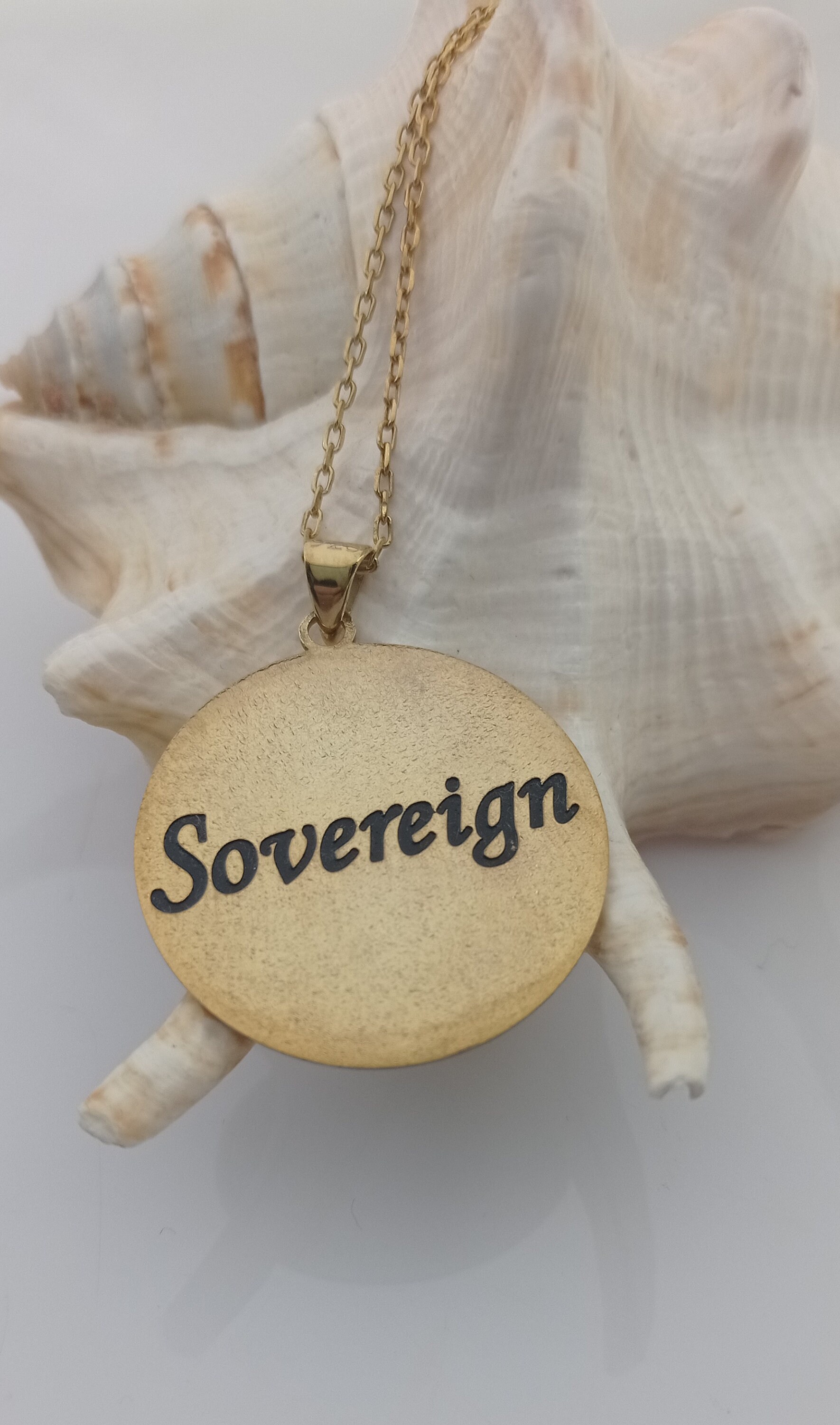 Medusa Name Necklace the Gorgon Two Side Antique Ancient Greek ...