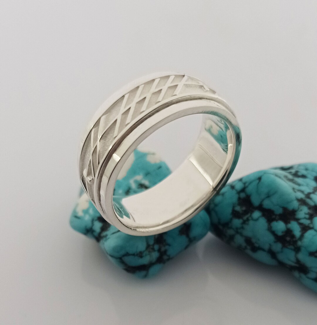 Spinner Ogham Engagement Ring With Ogham Alphabet Name, Historical ...