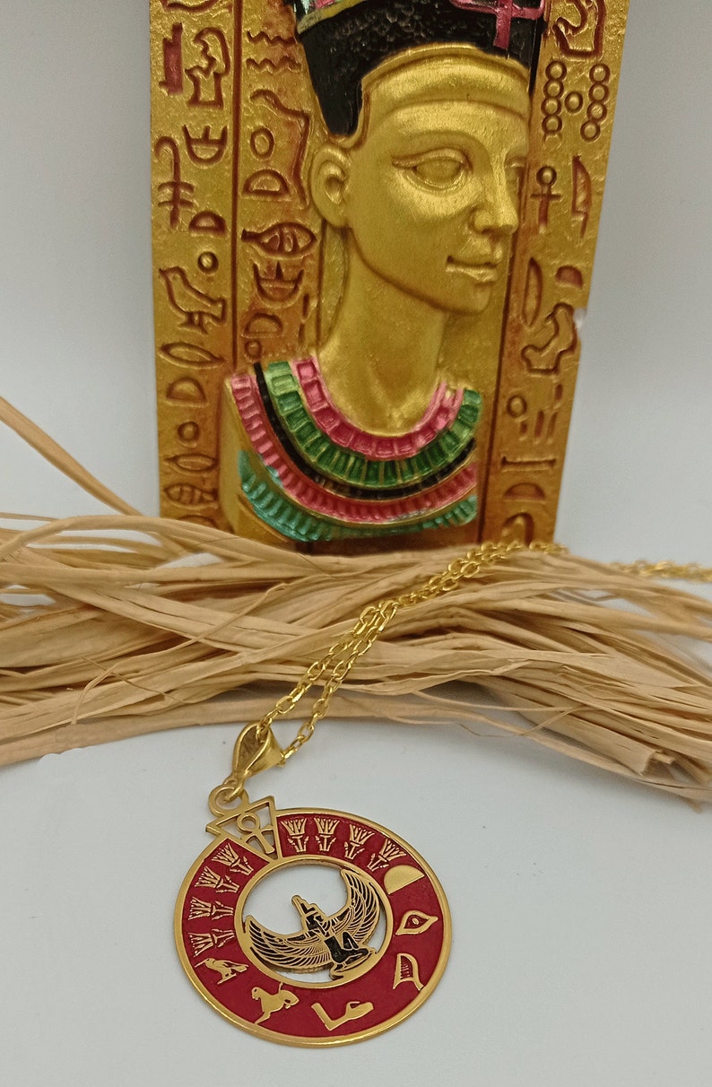 Isis Necklace Egyptian Goddess Elegant Ancient Egyptian Isis Jewelry ...