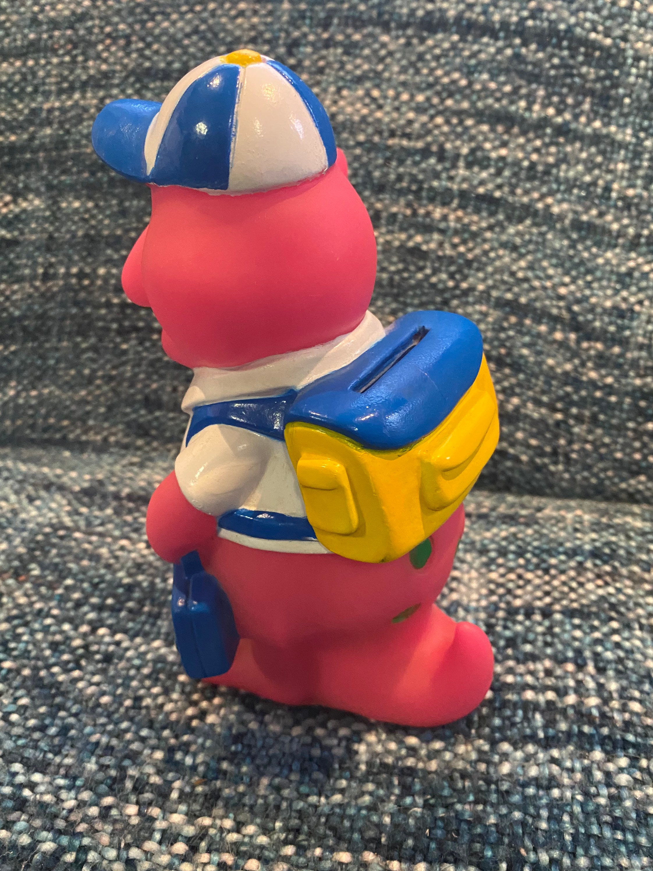 Vintage BARNEY DINOSAUR BANK 7 Barney Holding Lunch Box/ Backpack ...