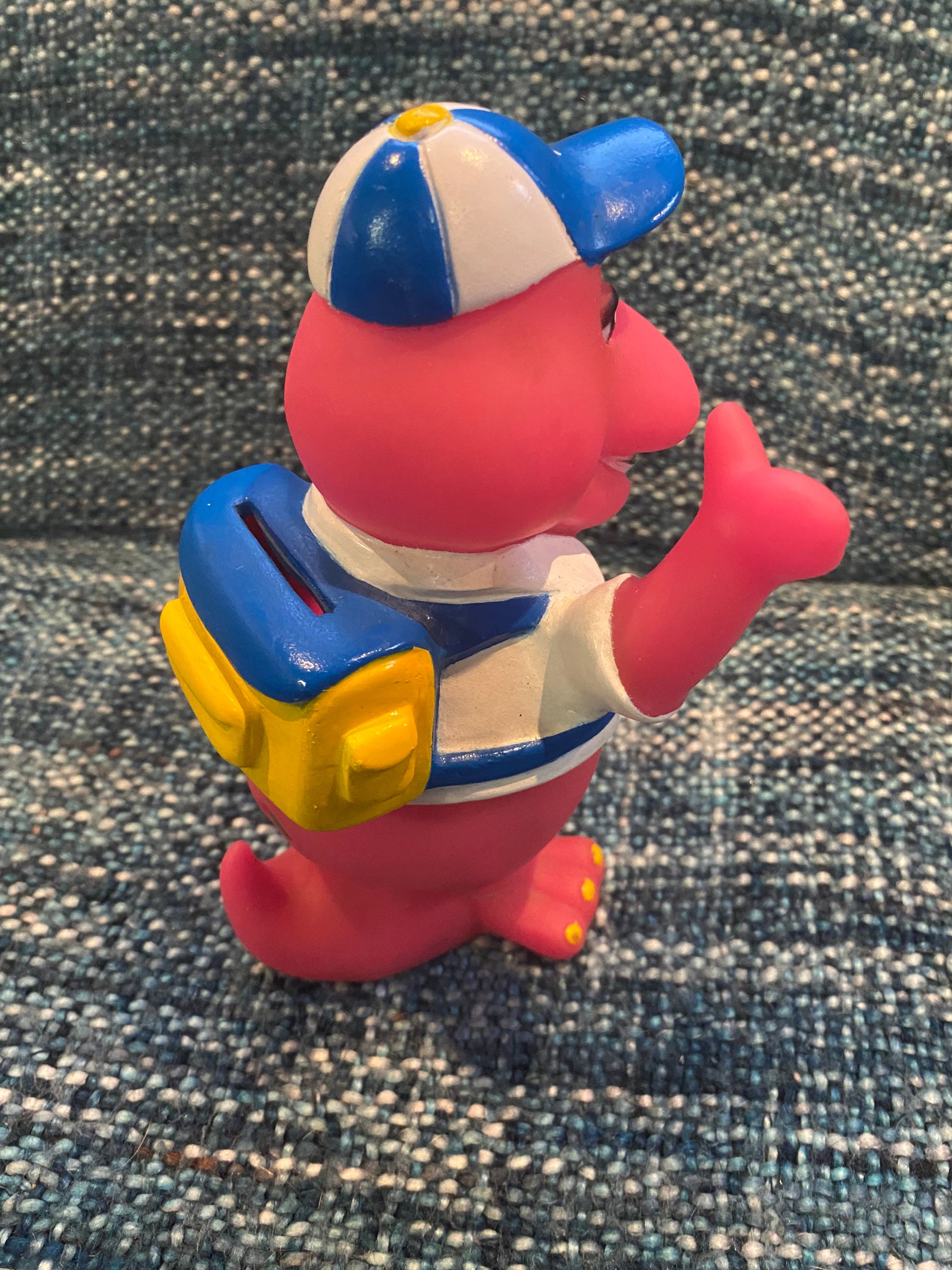 Vintage BARNEY DINOSAUR BANK 7 Barney Holding Lunch Box/ Backpack ...