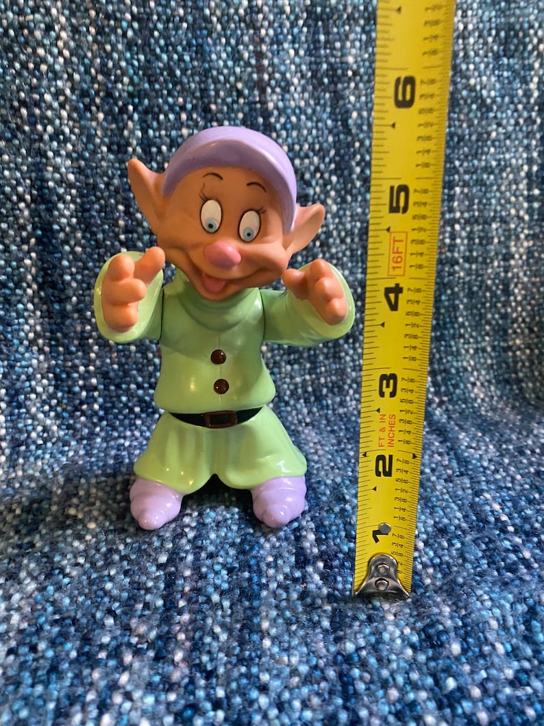 Retro Rubber Dopey Poseable Figure From Disney's Snow White & the Seven ...