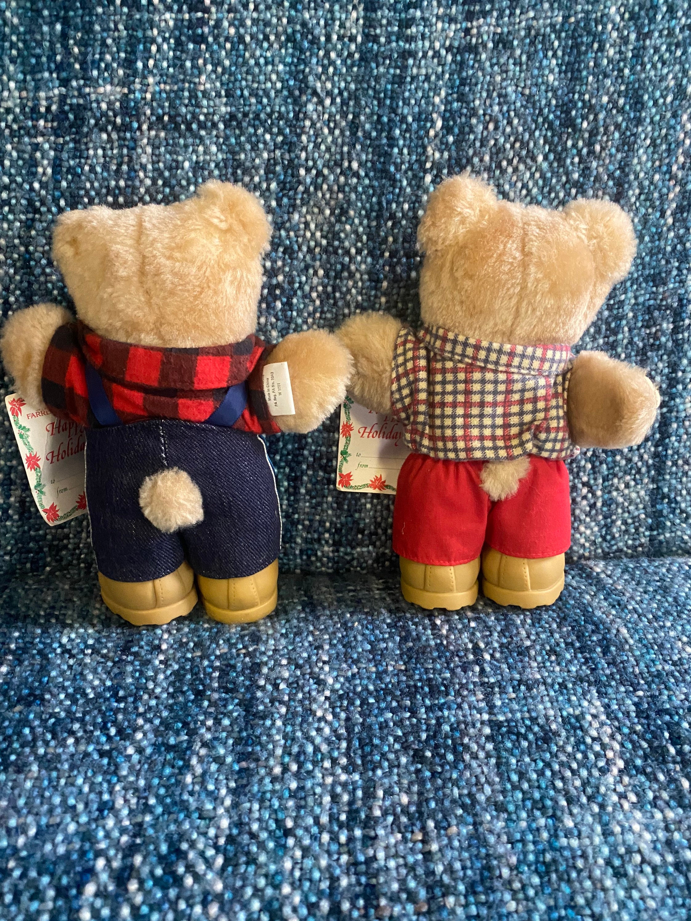 Vintage 1986 Wendy's FURSKINS TEDDY BEAR 7 Inch - Wendy Boone & Farrell Pair - - Etsy