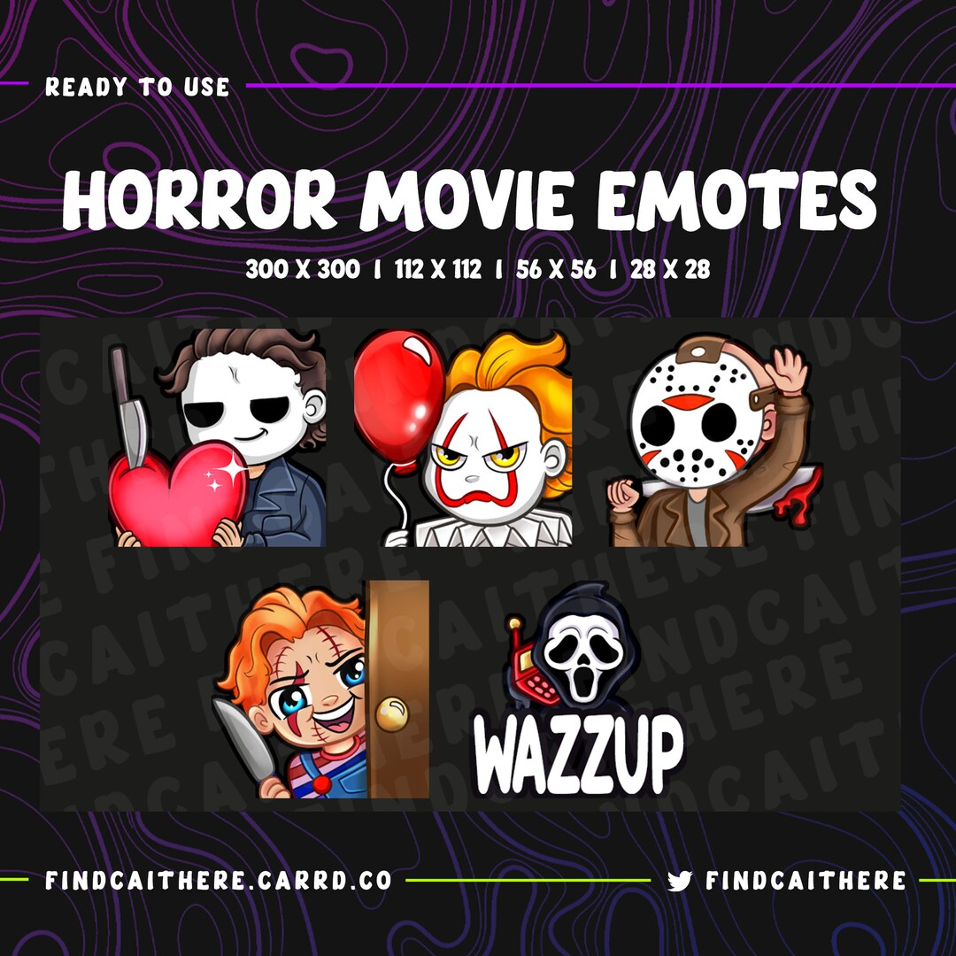 Horror Movie Emotes Chucky Emote Ghostface Emote Jason - Etsy Israel
