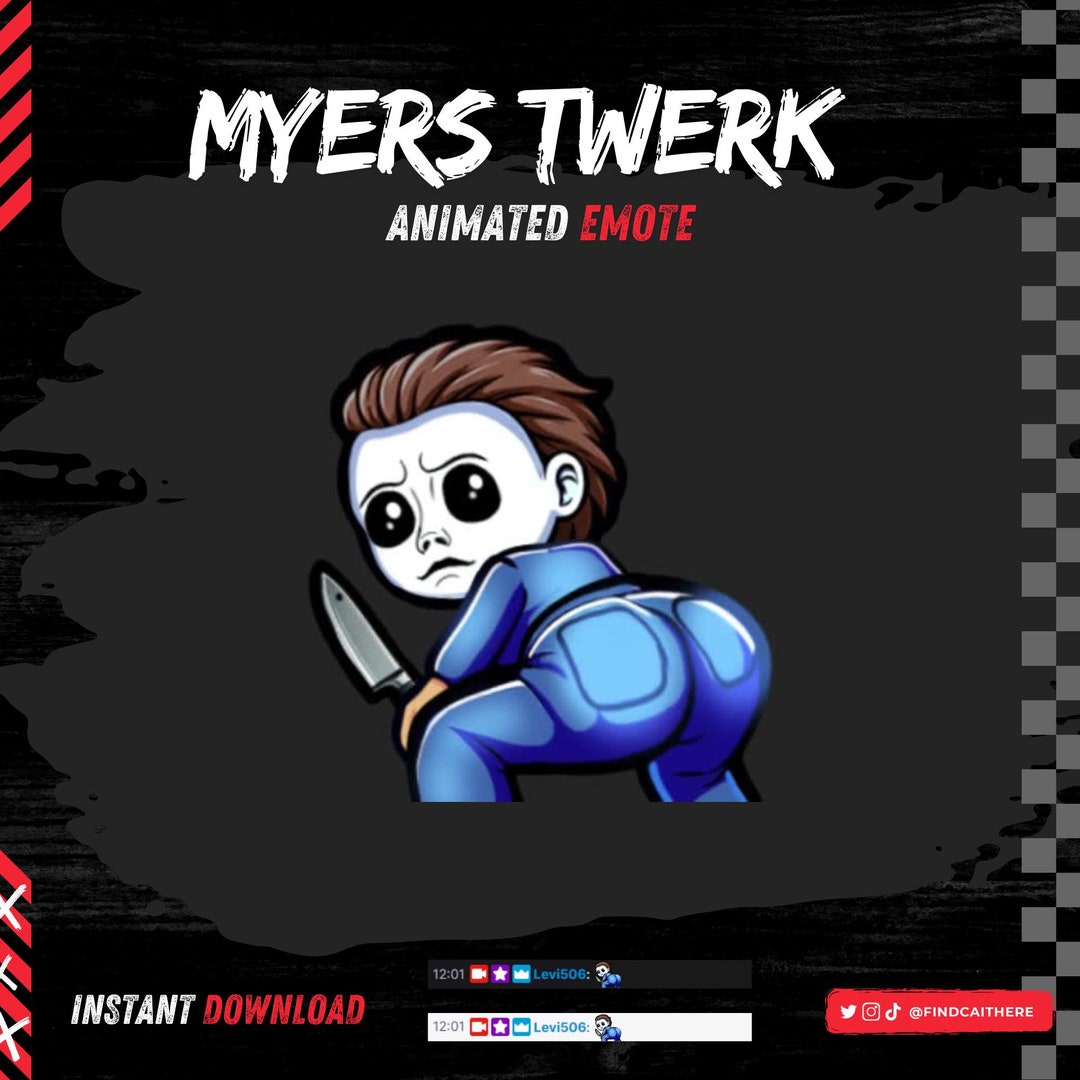 Michael Myers Animated Emote Animated Twerk Horror Movie Emote Halloween Hype Twitch 3737