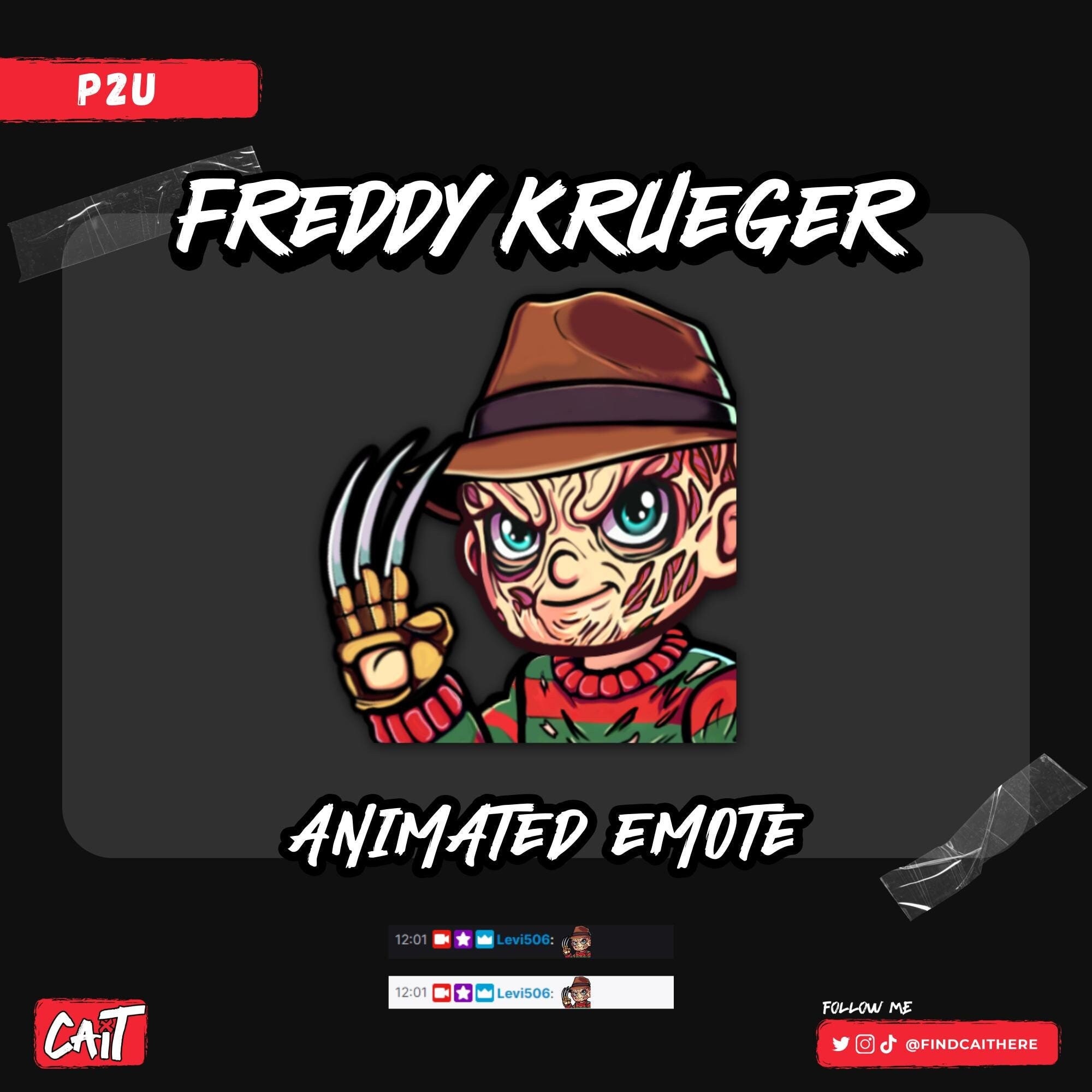 Freddy Animated Emote: Horror Twitch/kick (GIF) - Etsy