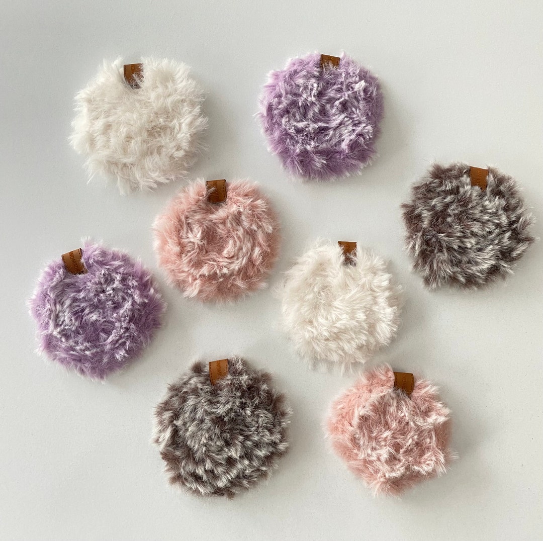 Car Coasters for Women, Pink & Purple Car Accessories, Fluffy Hairy ...