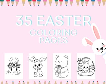 25 Easter Coloring Pages for Kids, Toddlers, Preschoolers Toddlers Easy ...