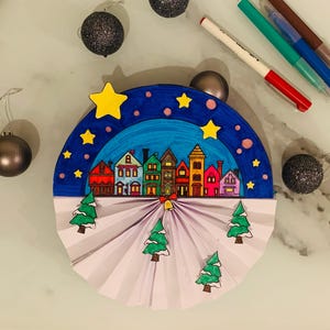 DIY Winter Wonderland 3D Paper Craft Kit – Fun Holiday Decoration ...