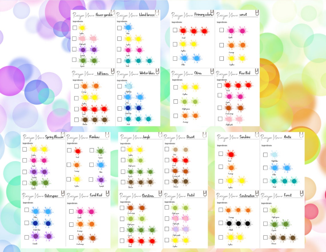 Loose Parts Recipe Cards, Loose Parts Play, Pretend Play Printable ...