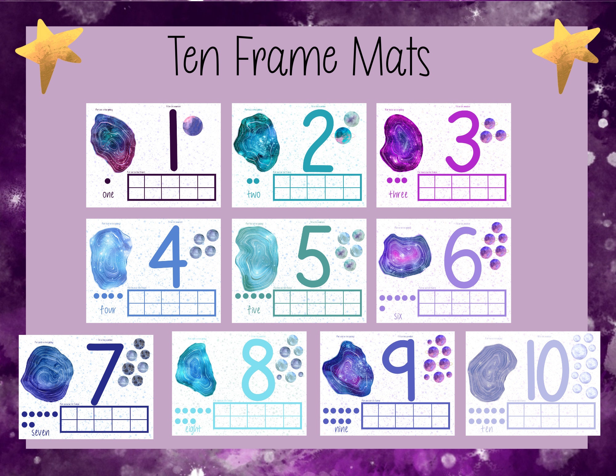 Space Bundle Preschool Space Theme Solar System Printable | Etsy