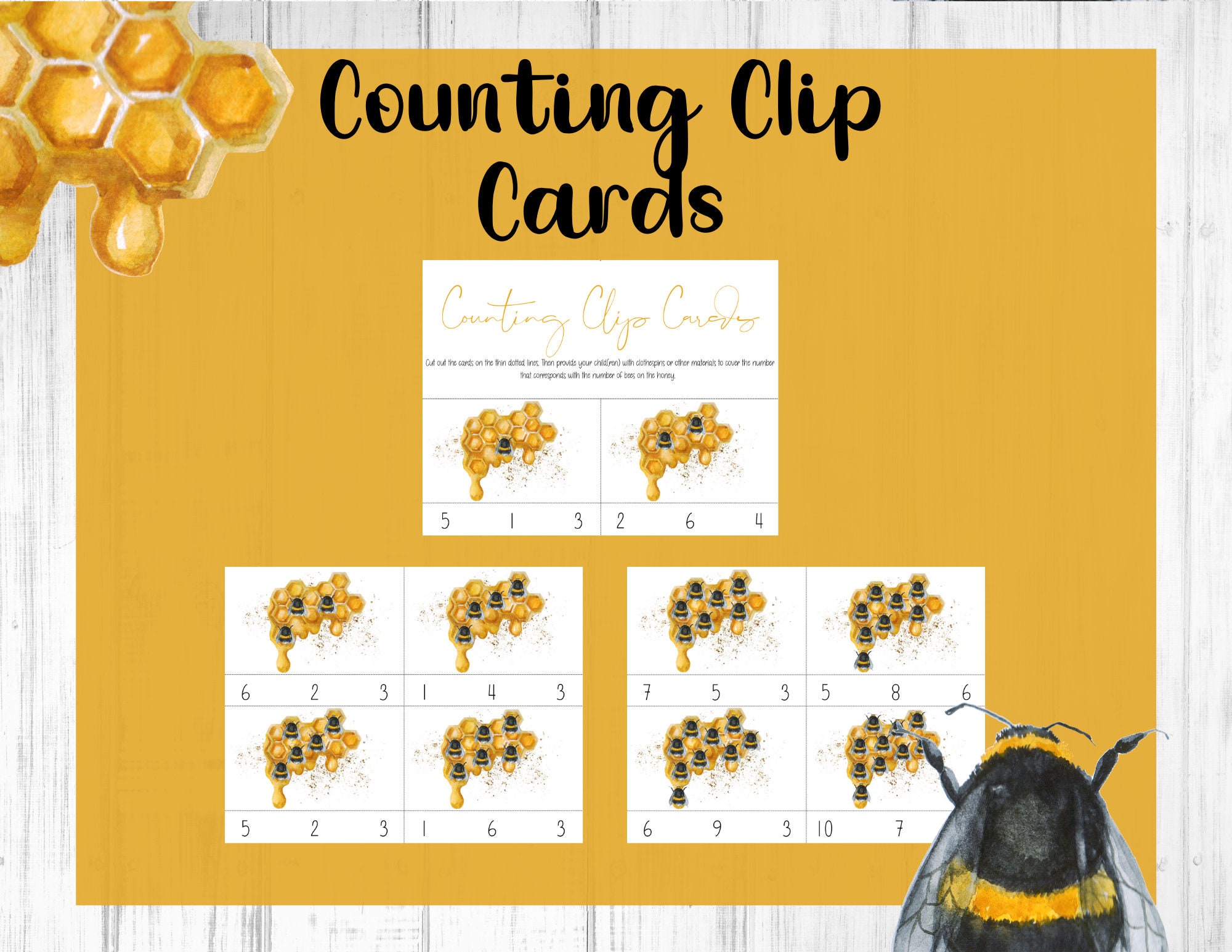 Preschool Bee Printable, Bee Homeschool Printable, Letter Match ...