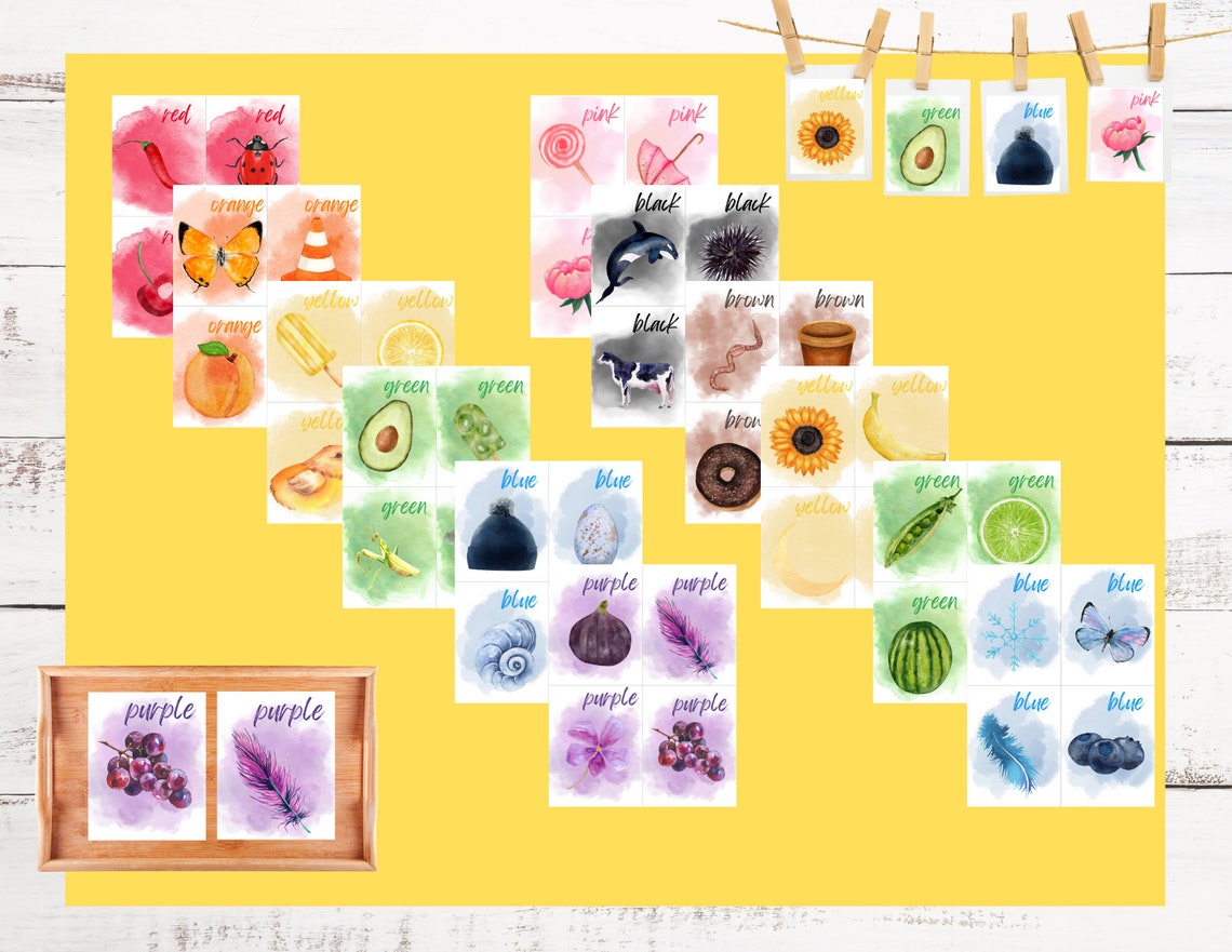 Color Decor Classroom, Printable Bundle, Color Posters, Preschool Color ...