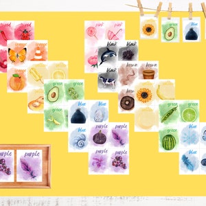 Color Decor Classroom, Printable Bundle, Color Posters, Preschool Color ...