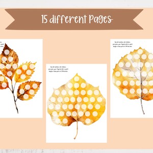 Fall Leaf Dot Pages, Dot Art Pages, Loose Parts Play, Homeschool ...