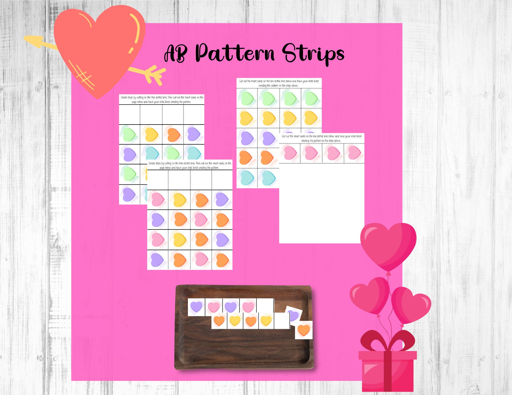 Valentine's Day Printables, Montessori Inspired, Montessori Tray ...