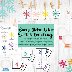 Snow Globe & Snowflake Preschool Bundle, Winter Homeschool Printable ...