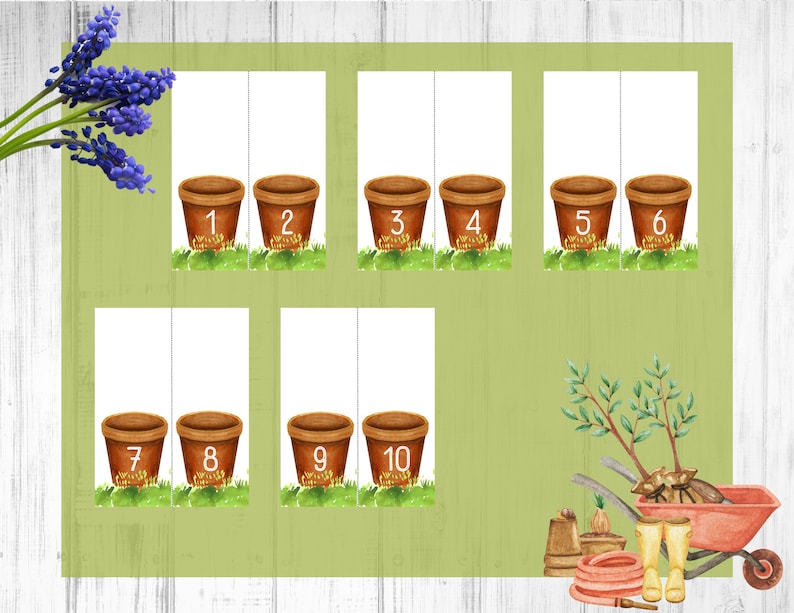 Preschool Garden Printable Bundle Homeschool Garden | Etsy