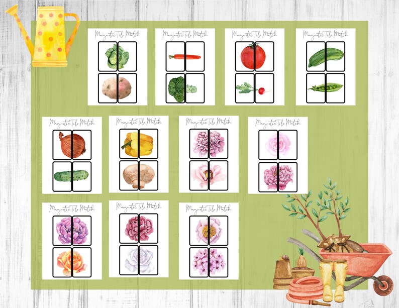 Preschool Garden Printable Bundle Homeschool Garden | Etsy