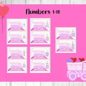 Valentine Construction Cards, Valentine Printable Activity, Counting ...